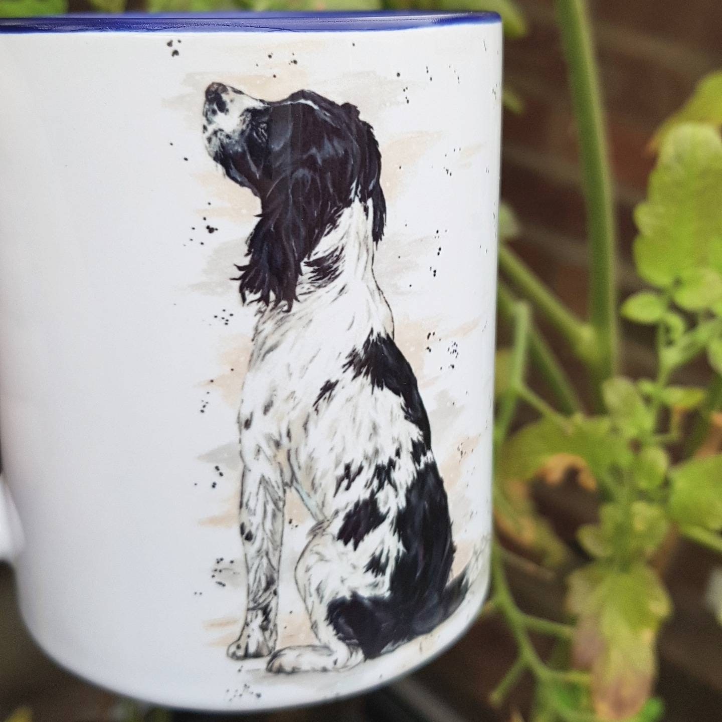 Springer Spaniel Mug Black and White Dog Mug Pet Loss Gifts - Etsy UK