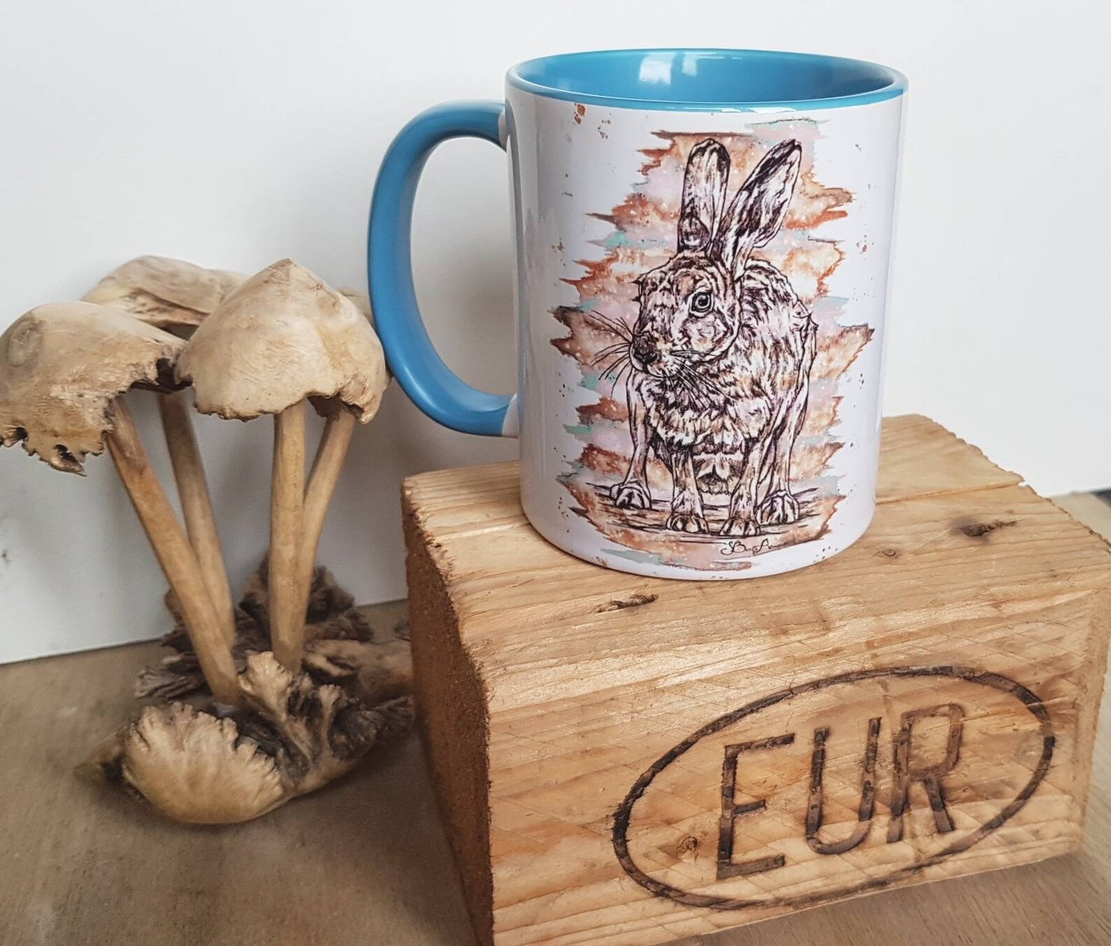 Hare Coffee Mug Country Kitchen Bunny Rabbit Mug Hare Gift | Etsy