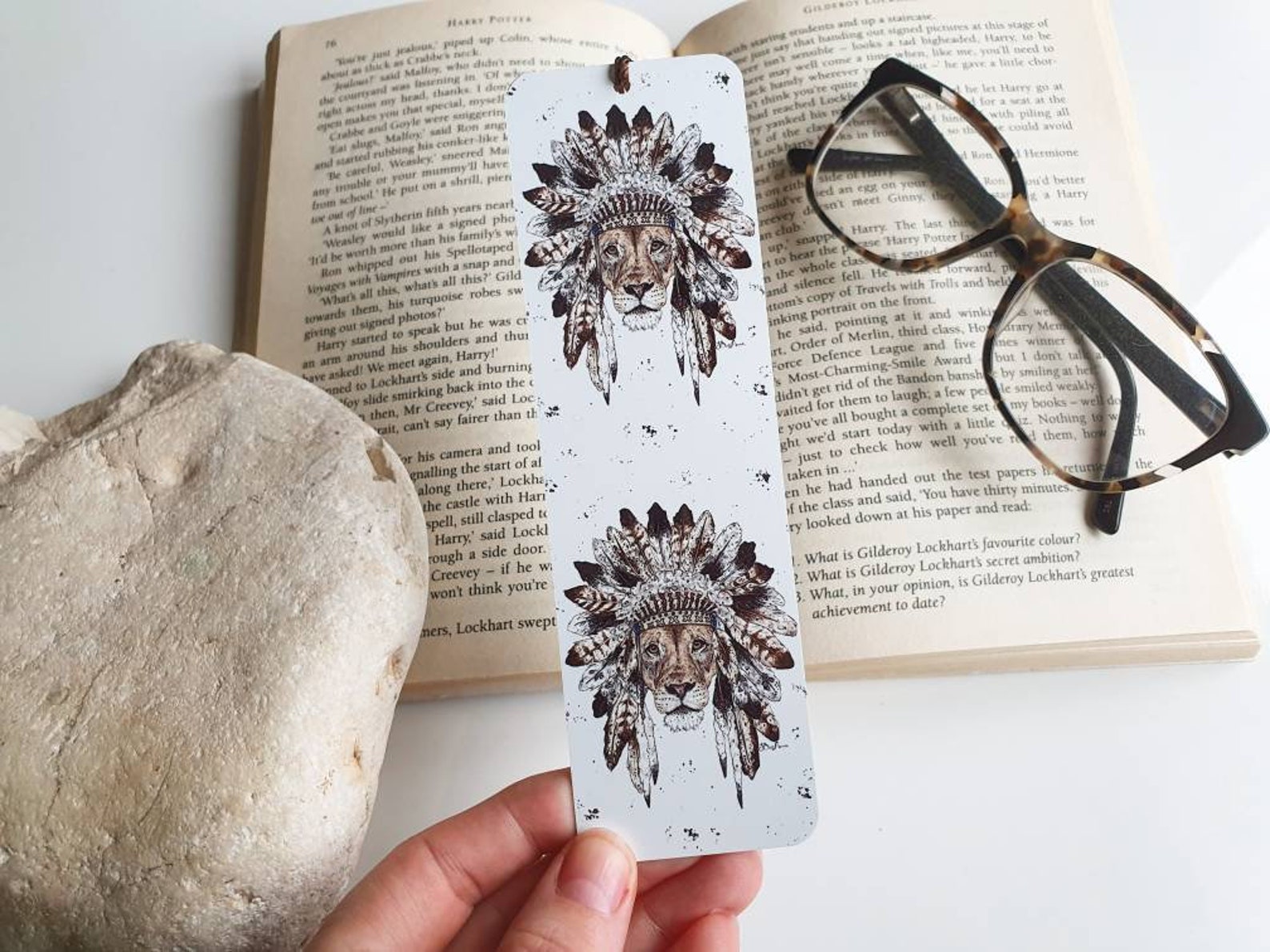 Native American Metal Bookmark Lion Bookmark Wildlife - Etsy UK