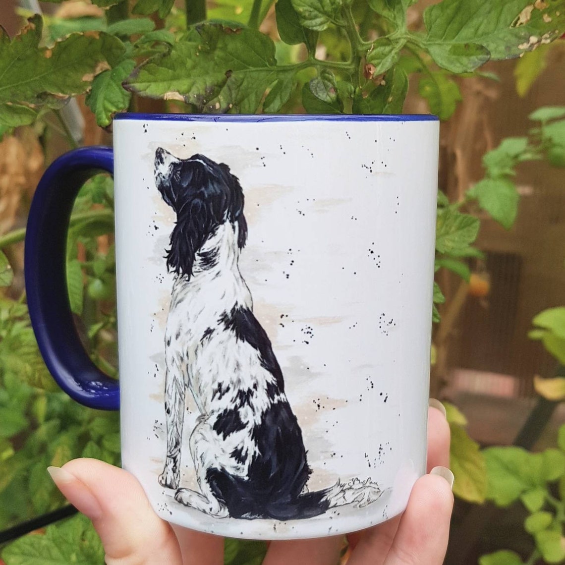 Springer Spaniel Mug Black and White Dog Mug Pet Loss Gifts | Etsy UK