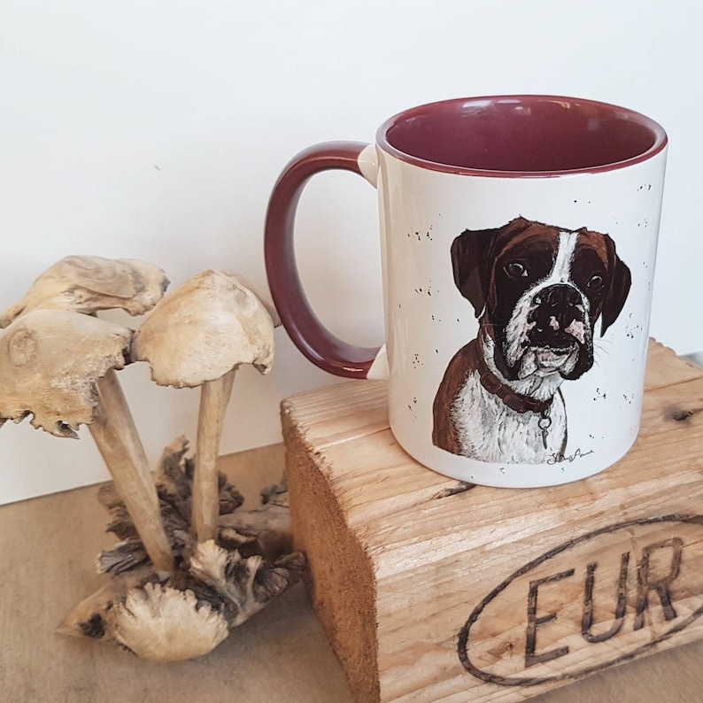 Watercolour Boxer Dog Coffee Mug 11oz Dog Mug Dog Lover - Etsy UK