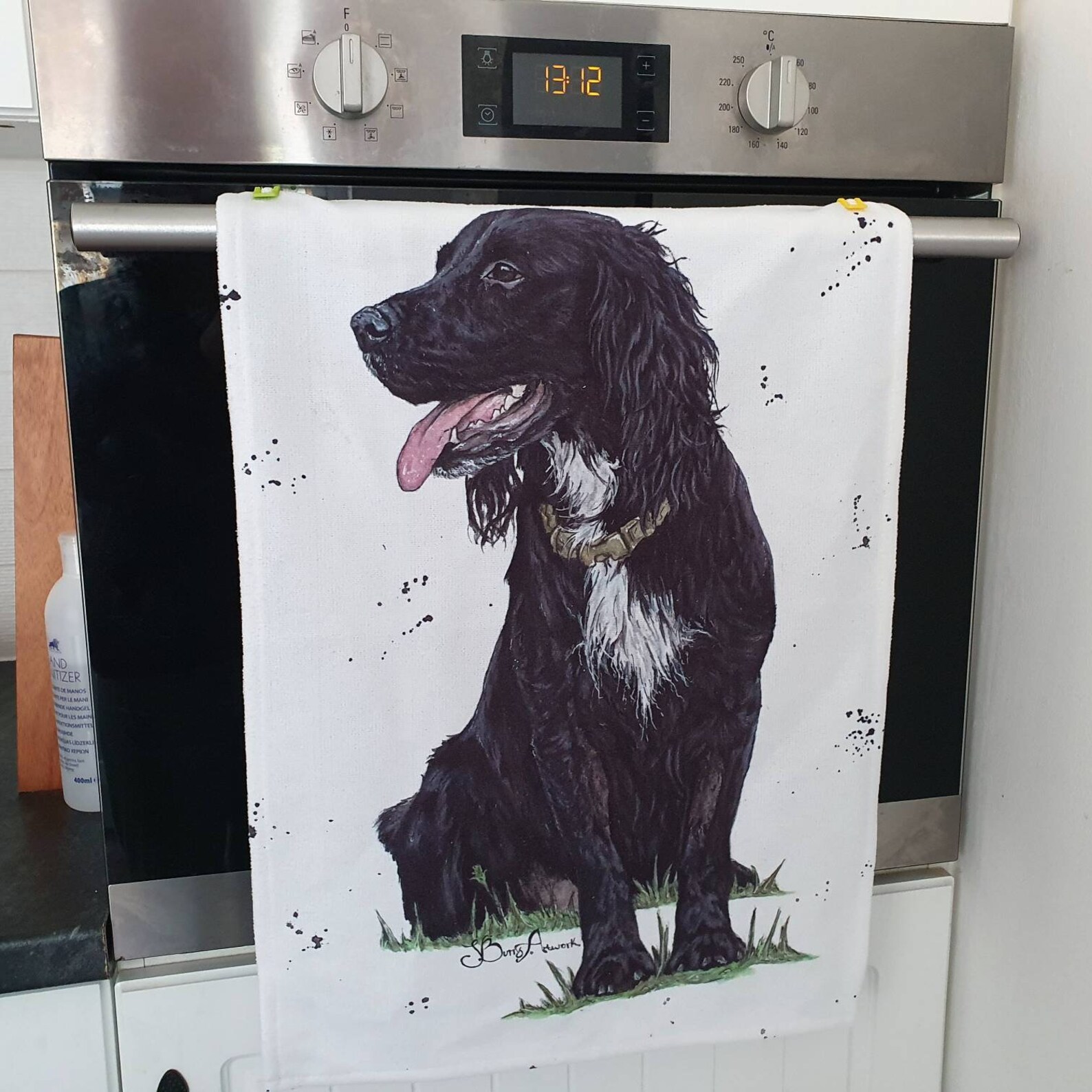 Black Cocker Spaniel Kitchen Tea Towel Cocker Spaniel Gift - Etsy