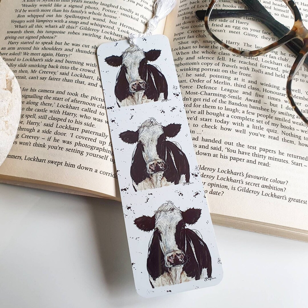 Metal Dairy Cow Bookmark, Cow Lover Gifts, Farming Gift, Reading ...