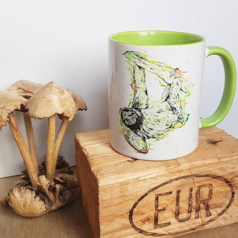 Sloth coffee mug cute animal mugs sloth lover gifts lazy | Etsy