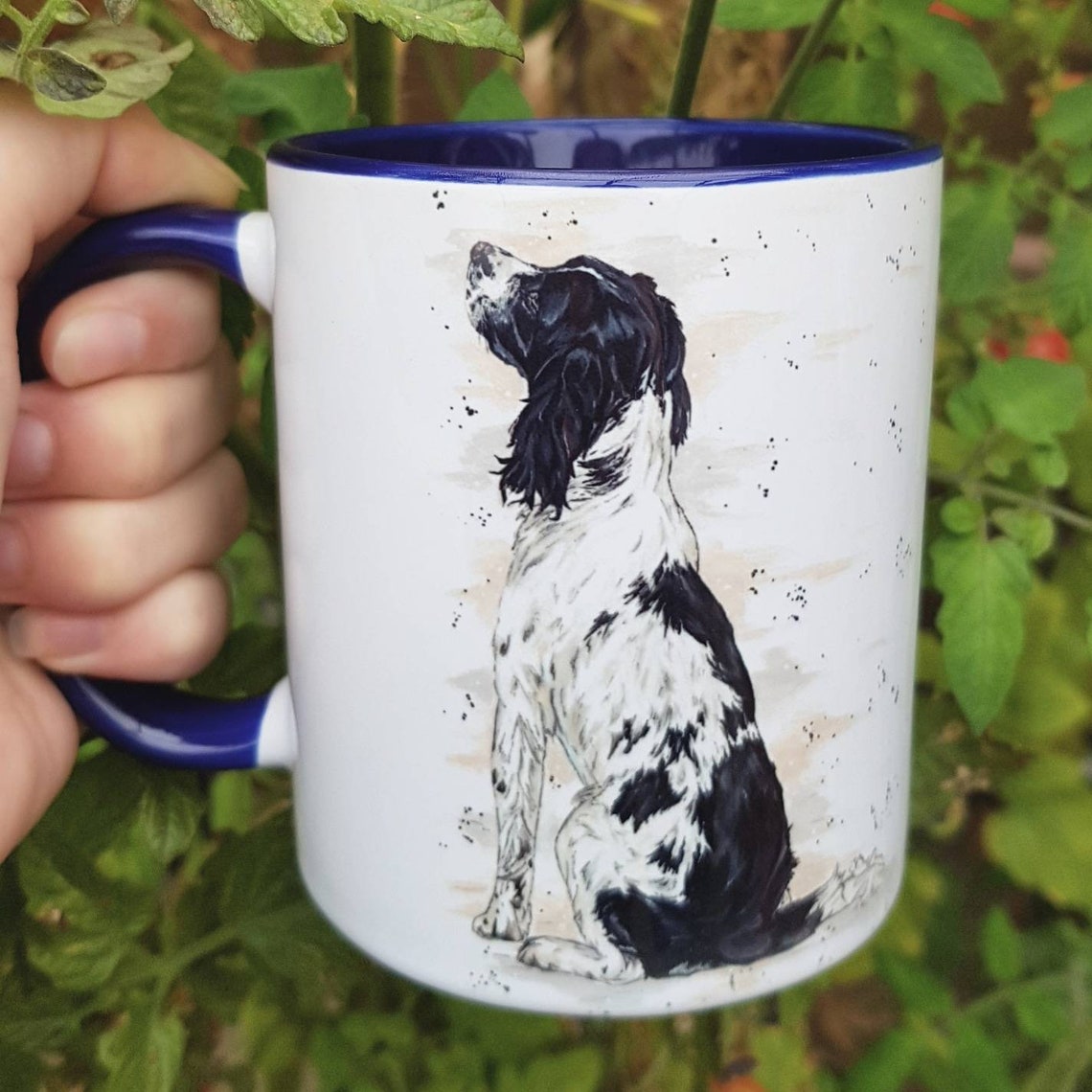 Springer Spaniel Mug Black and White Dog Mug Pet Loss Gifts | Etsy UK