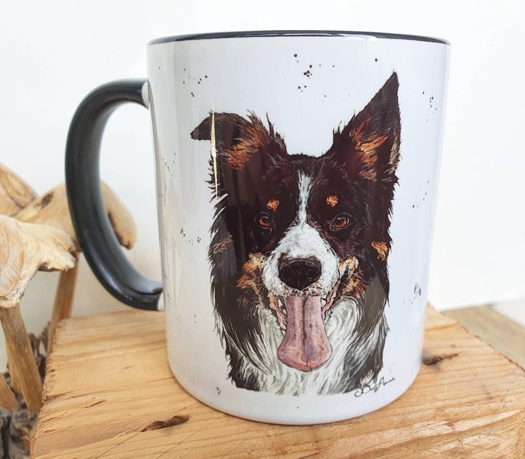 Border Collie Coffee Mug, Tri Border Collie, Sheep Dog, Dog Lover Gifts ...