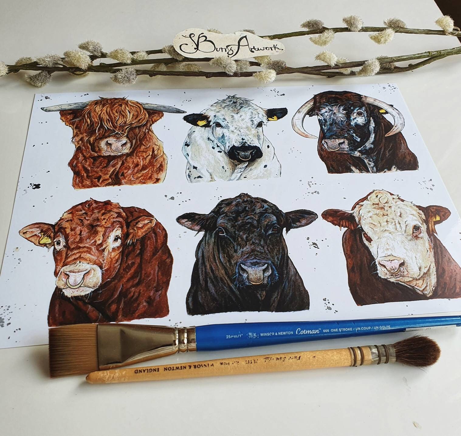 Cattle Breeds Bulls Head Cow Lover Gifts Cattle Ranch - Etsy
