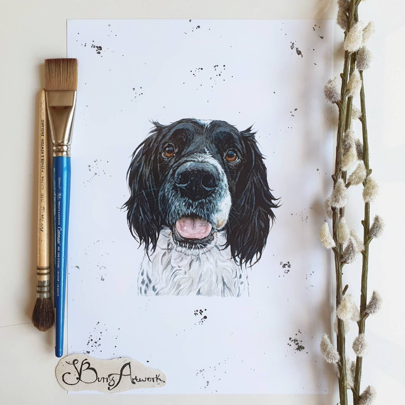 English Springer Spaniel Dog Print Dog Lover Gifts Pet - Etsy