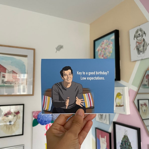 Modern Family Birthday Card - Etsy UK