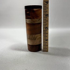Round Wood Tube Box, Unique Woods Store, Pills, Needles and Pins ...