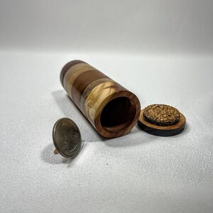 Round Wood Tube Box, Unique Woods Store, Pills, Needles and Pins ...