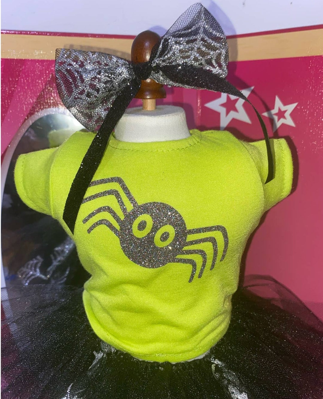 Halloween Costume Goofy Spider With Tutu & Treat Bag for American Girl ...
