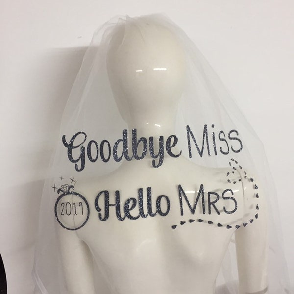 Goodbye Miss Hello Mrs - Etsy
