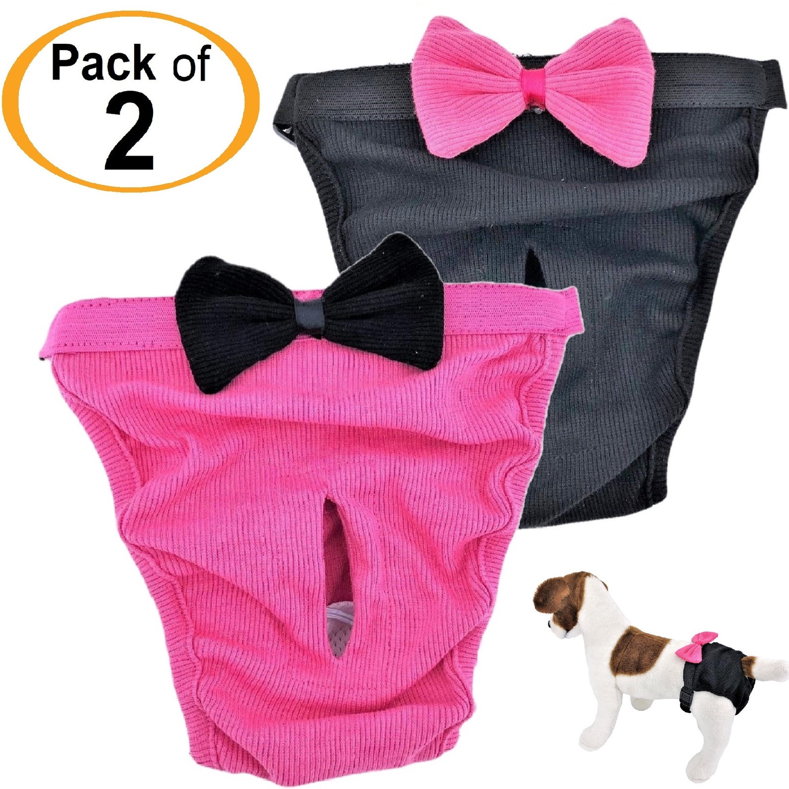 Pack 2 Colors Dog Cat Puppy Diapers Female Girl for SMALL - Etsy