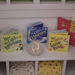 1/6 Miniature Book How to Catch a Easter Bunny Unicorn Leprechaun ...