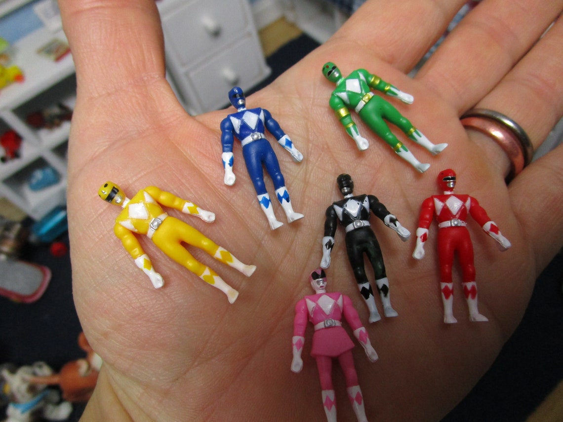 1/6 Miniature Toy Micro Power Ranger Toys Miniature Toy 1/6 - Etsy