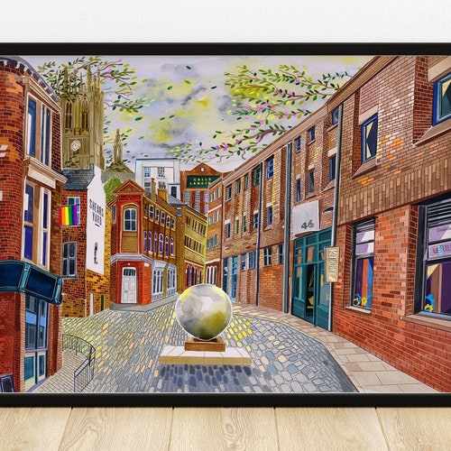 Leeds Art Print the Calls Leeds Collage Illustration Leeds - Etsy UK