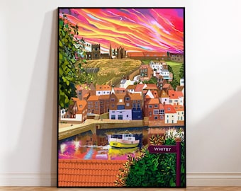 Whitby Trawler. A Giclee Print Size A4 - Etsy