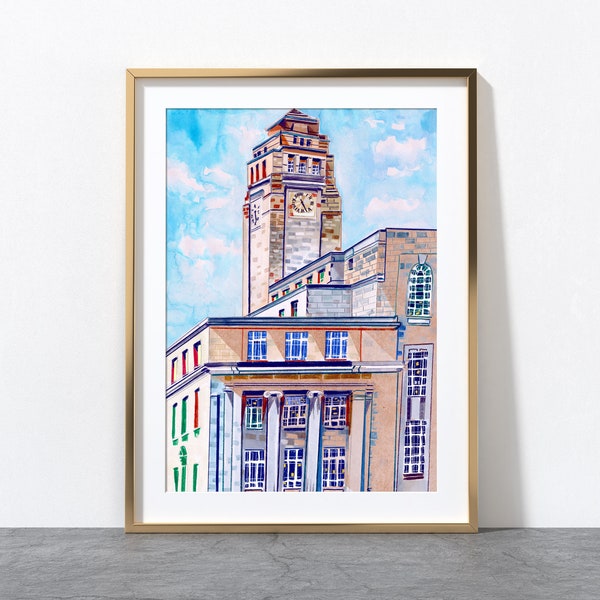 Leeds University Poster - Etsy