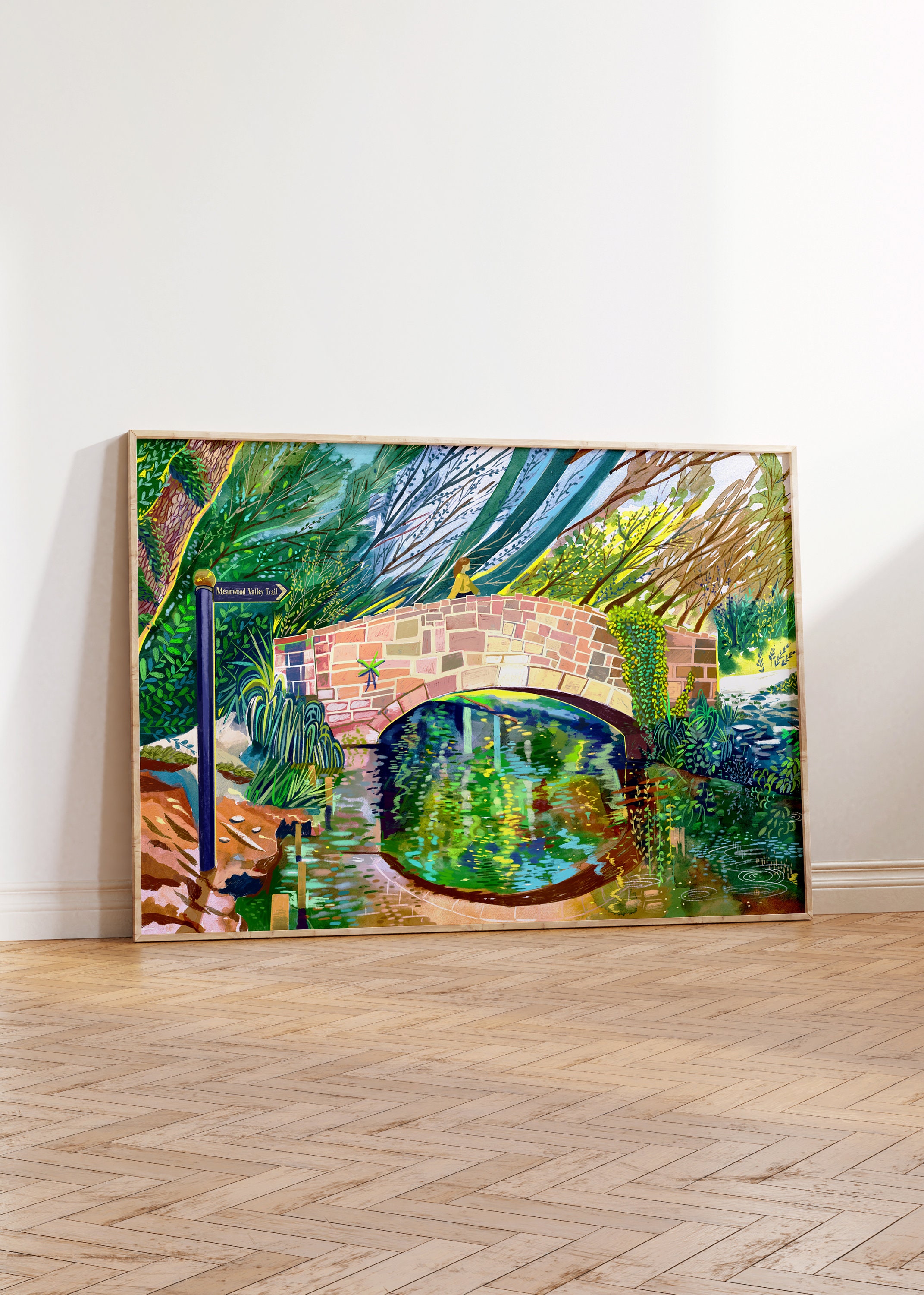 Leeds England, Meanwood Park, Meanwood Valley Trail, Leeds Art Print ...