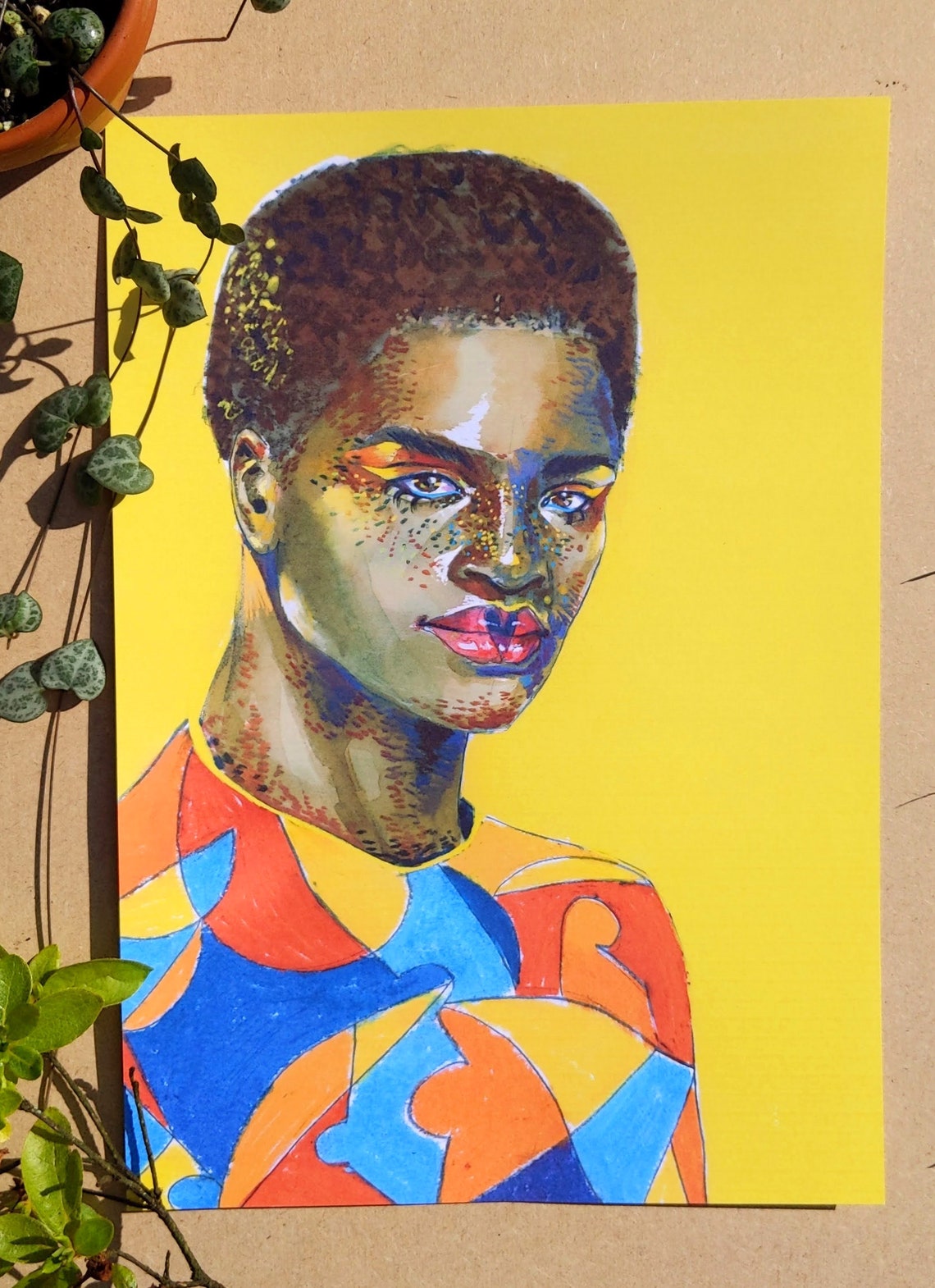 Non-binary Artwork Print LGBTQ Pride Illustration | Etsy