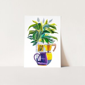 Leeds Art Print, Kapow Coffee, Made in Leeds, Cafetiere, Ceramic Mug ...
