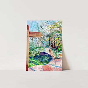 Leeds England, Meanwood Park, Yorkshire, Leeds Art Print, Leeds Poster ...