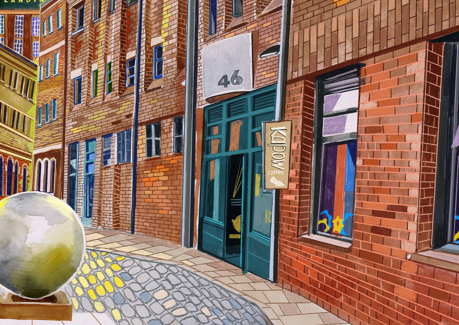 Leeds Art Print, the Calls, Leeds Collage Illustration, Leeds Minster ...