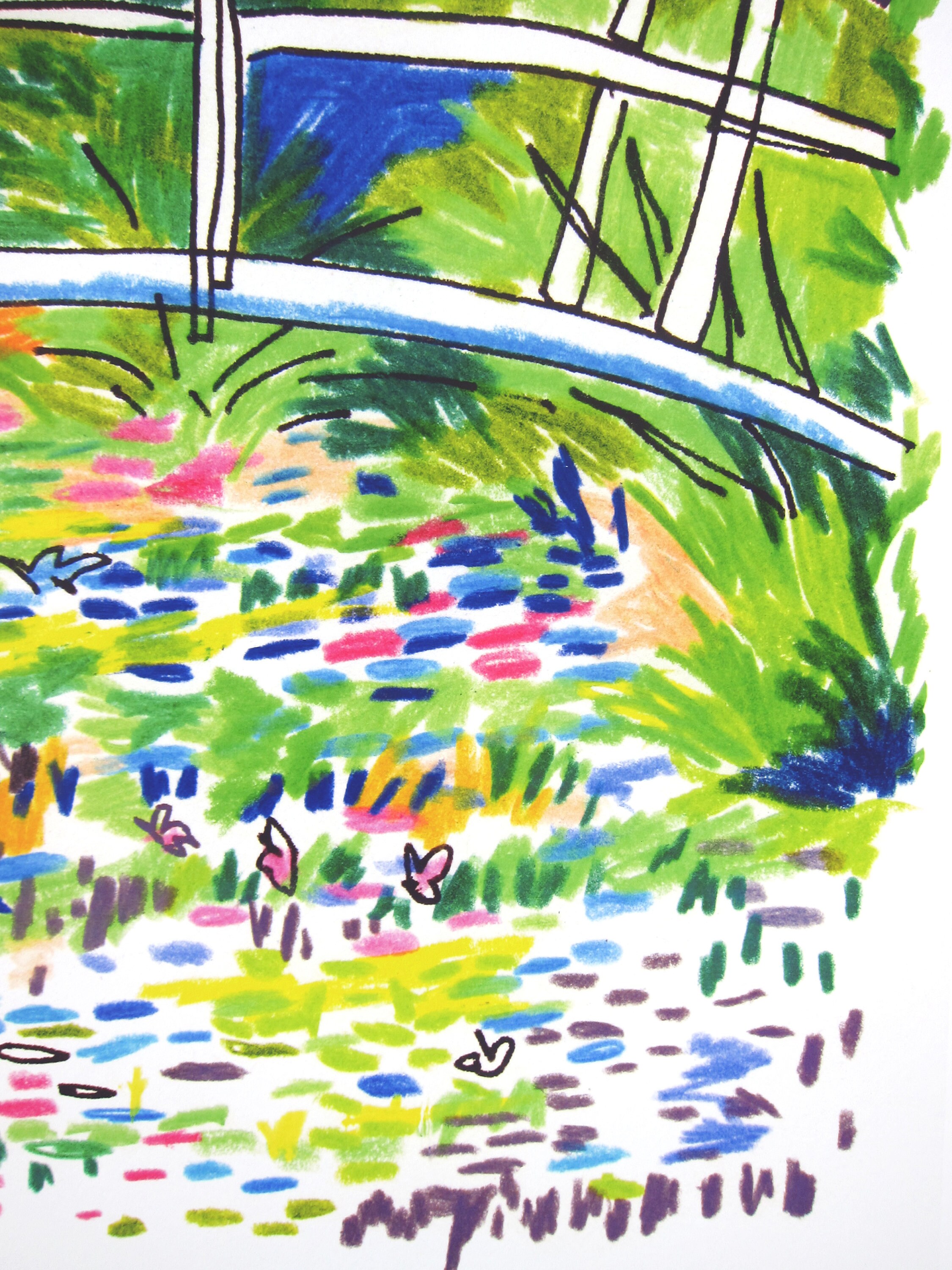 Claude Monet, Bridge Over Waterlily Pond, Impressionist Art, Modern ...