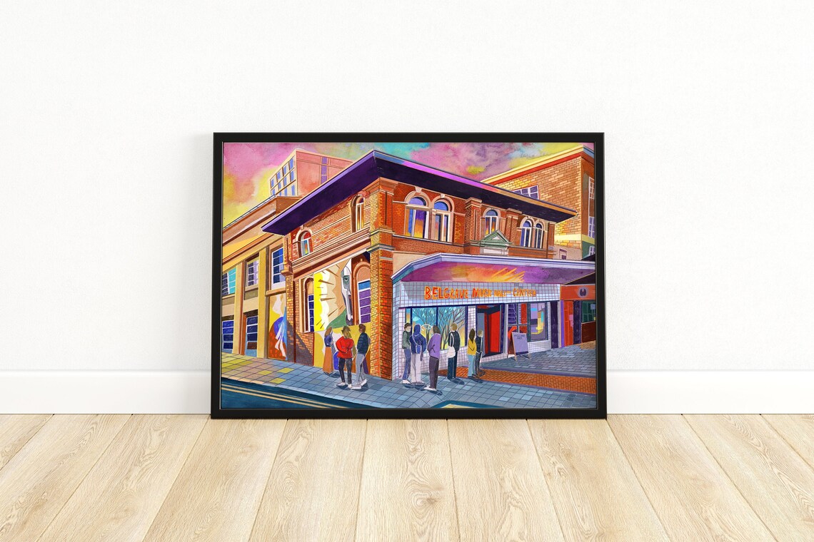 Leeds Art Print Belgrave Music Hall & Canteen Leeds Poster - Etsy UK