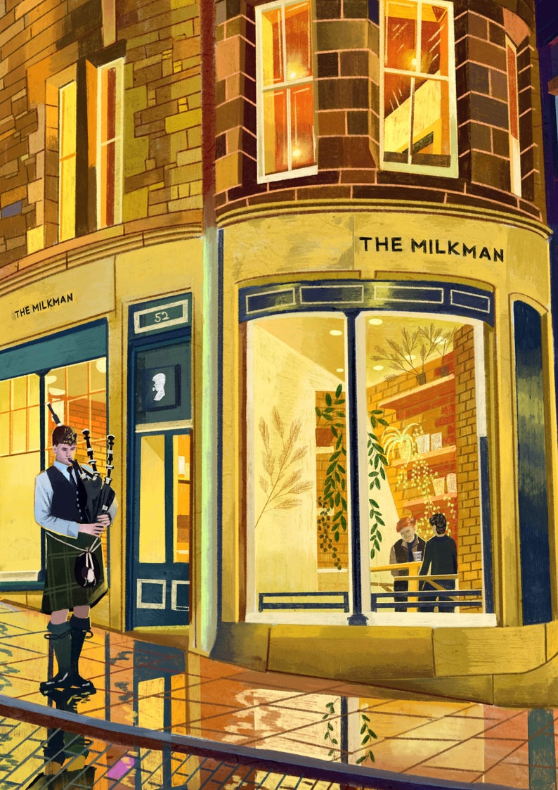 The Milkman, Edinburgh, Cockburn Street, Art Print, A5, A4, A3, A2 - Etsy