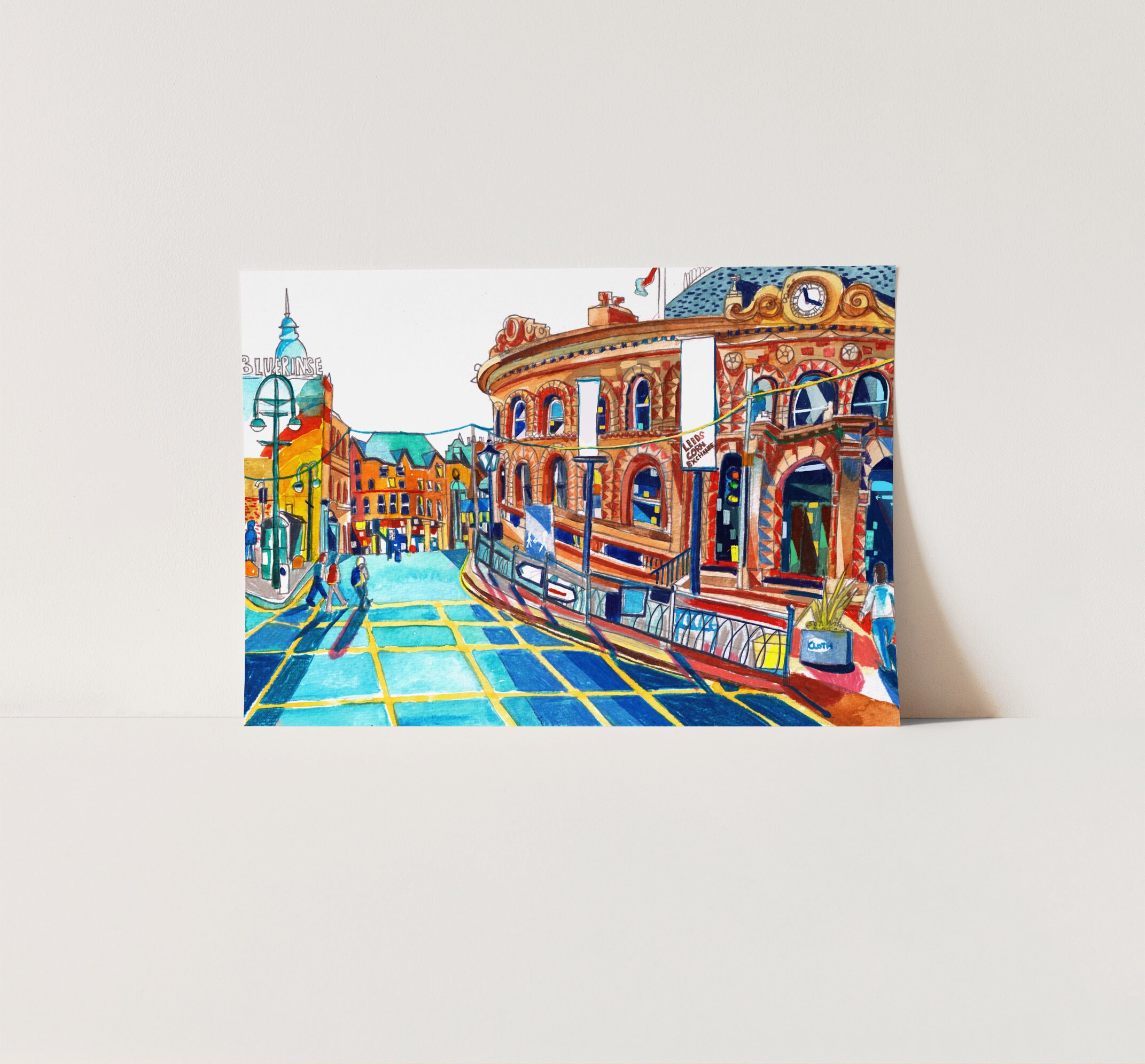 Leeds Artwork Print Leeds UK Leeds Corn Exchange Leeds Wall - Etsy UK