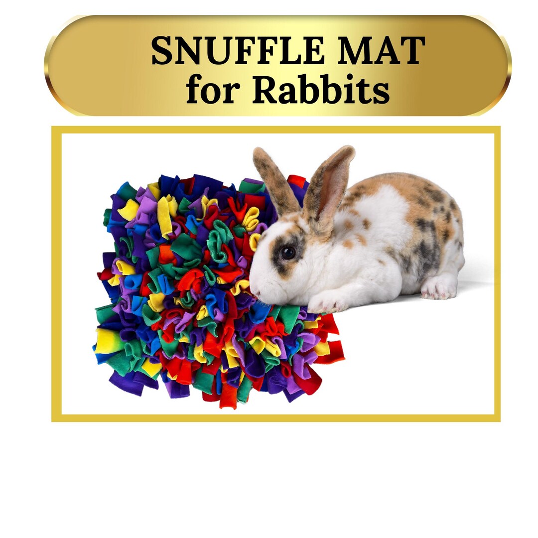 Rabbit Snuffle Mat Interactive Enrichment Game for Rabbit and Guinea ...