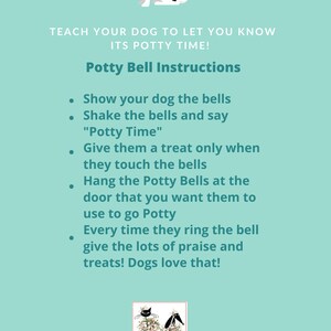 Potty Bells for Dogs - Dog Potty Training Door Bells Paw Bells and ...