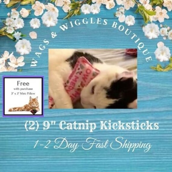 CATNIP KICKER-2PACK Cat Kicker Toy Catnip Cat Toy Durable | Etsy