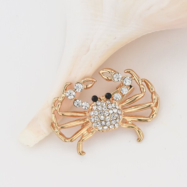 Crab Brooch - Etsy