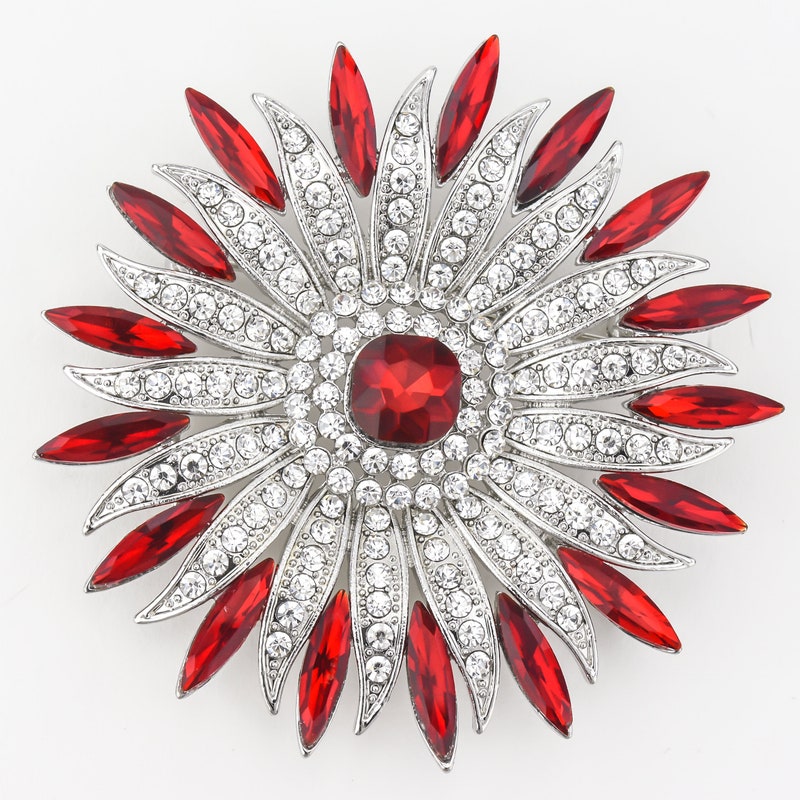 Red Brooch Bouquet - Etsy