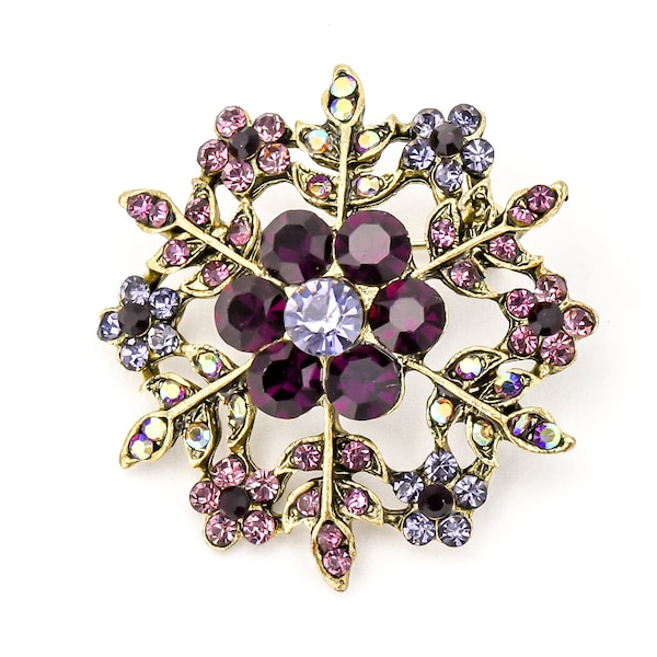 Purple Brooch - Etsy