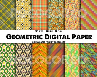 Digital Paper Geometric Paper Printable Paper Quatrefoil - Etsy
