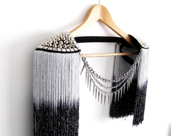 Spiked shoulder pads | Etsy