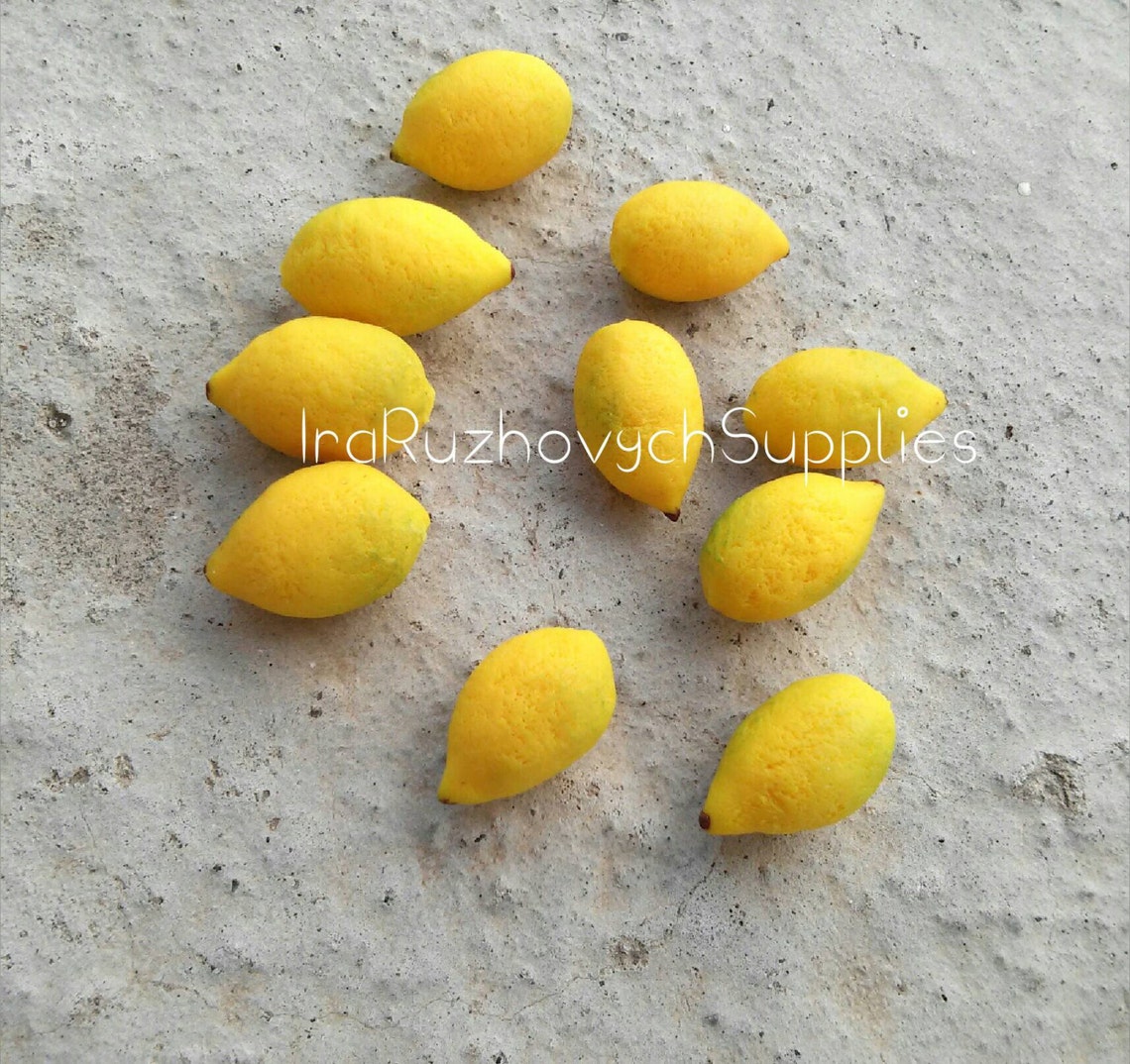 10 Pcs. Lemons , Polymer Clay Beads, Lemon - Etsy