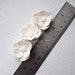 3 Pcs. or More White Poppies, Polymer Clay Flower Bead - Etsy