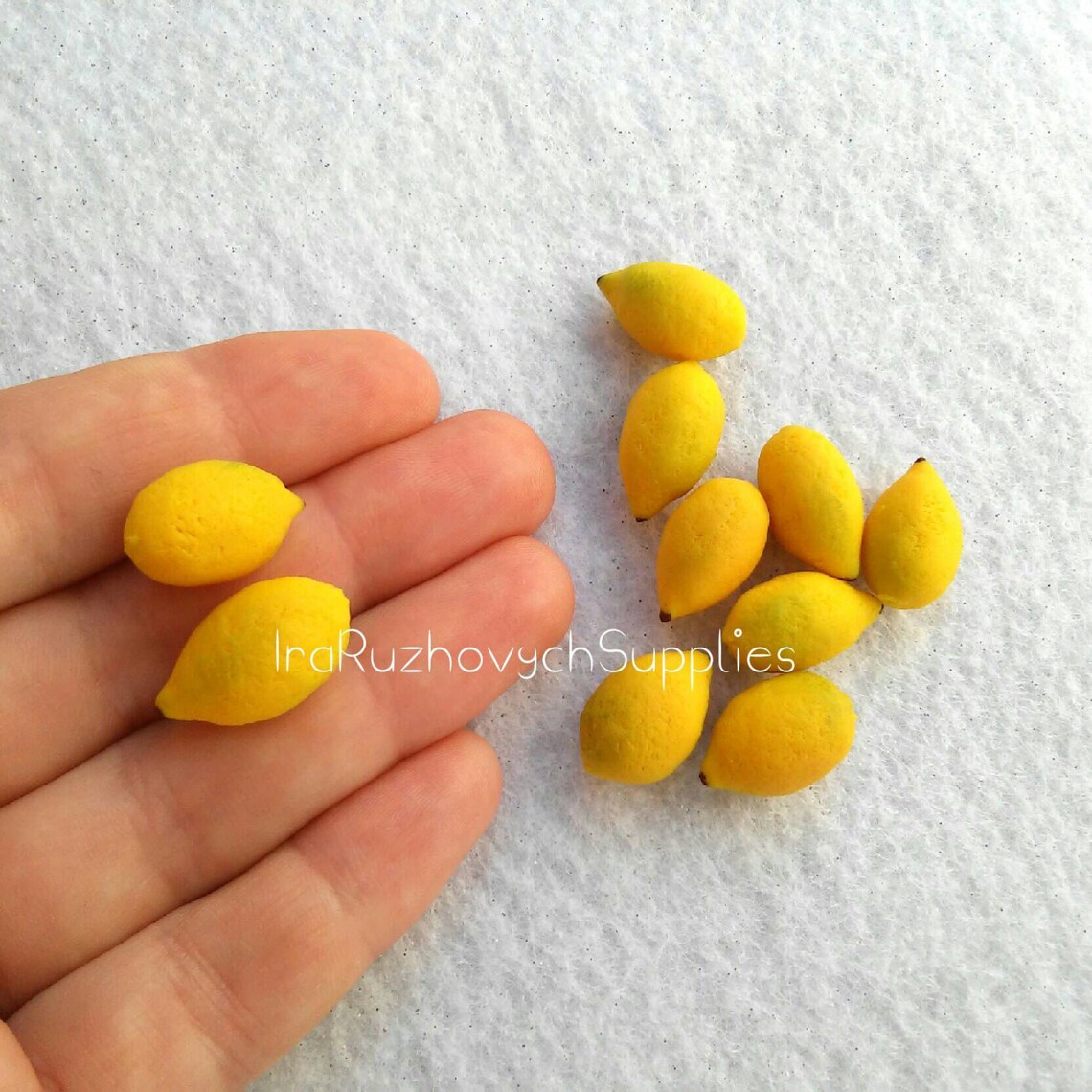 10 Pcs. Lemons , Polymer Clay Beads, Lemon - Etsy