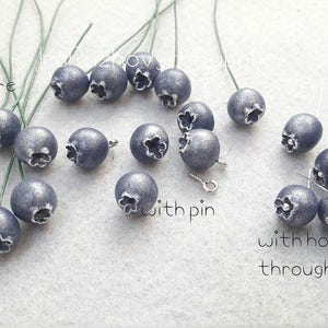 10 Pcs. Blueberry Polymer Clay Beads, Decor - Etsy