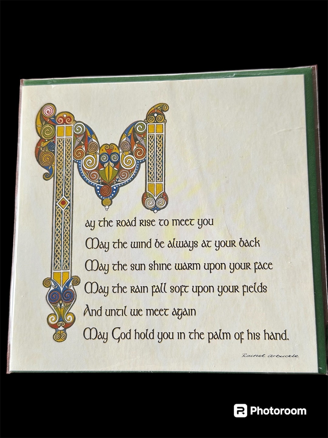 Celtic Note Card With Irish Blessing - Etsy