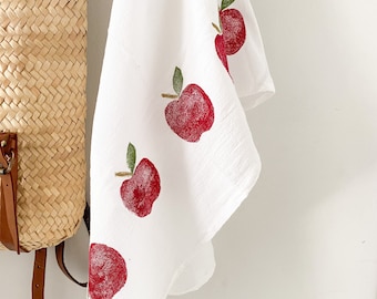 Apple Tea Towel | Etsy