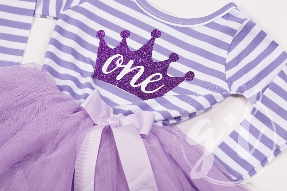 First Birthday Outfit Princess Dress With Crown Long Sleeve | Etsy