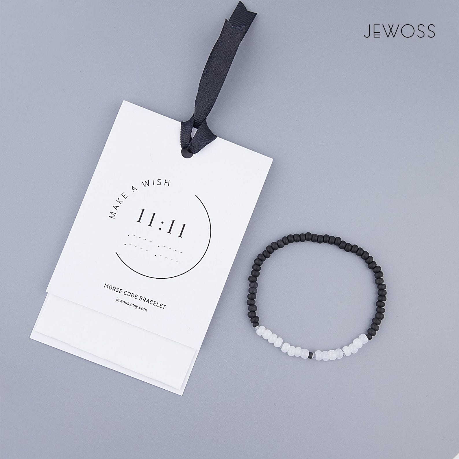 11:11 Angel Number Morse Code Bracelet, Make a Wish Jewelry, Angels ...