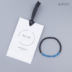 11:11 Angel Number Morse Code Bracelet, Make a Wish Jewelry, Angels ...