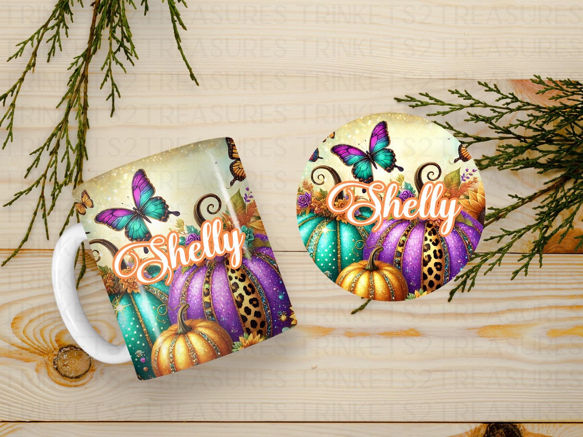 Personalized Ceramic Mug and Matching Coaster Set/11 Oz or 15 Oz Coffee ...